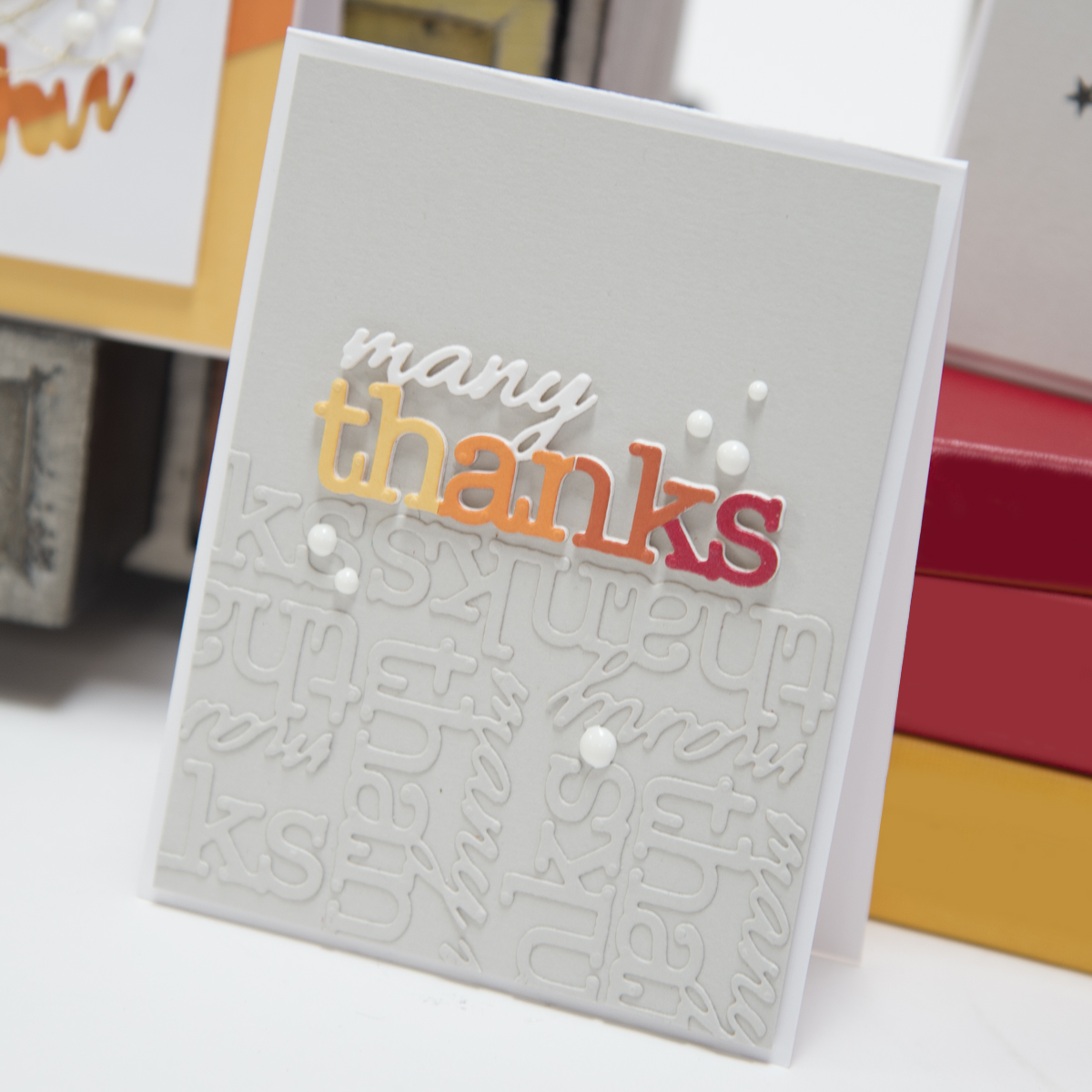 Many Thanks Card, June Die of the Month - Spellbinders Blog